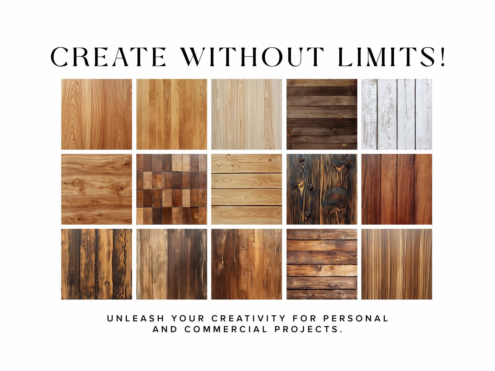 Wooden Texture Background Digital Paper, Natural Wood Grain Printable ...