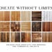 Wooden Texture Background Digital Paper, Natural Wood Grain Printable ...