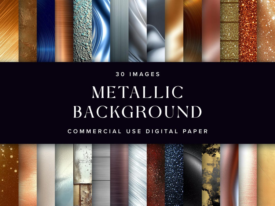 Foil Texture Digital Paper: Metallic Backgrounds for Scrapbooking ...