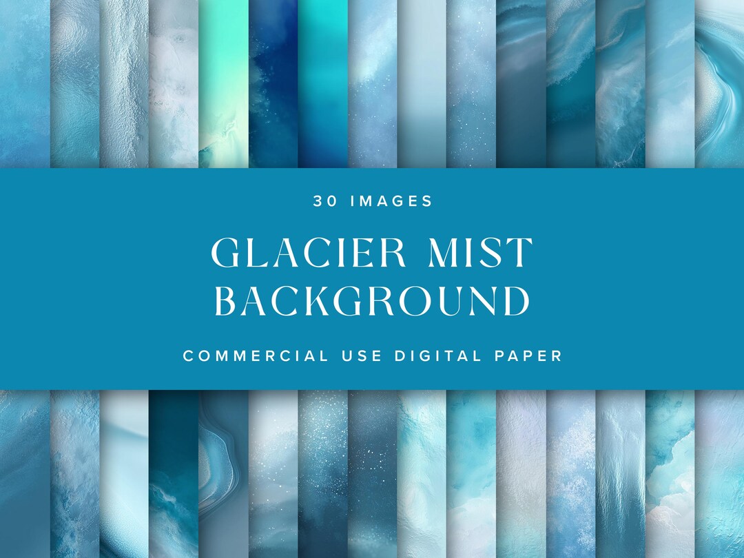 Glacier Mist Digital Paper: Icy Blue Texture (JPEG Download) - Etsy