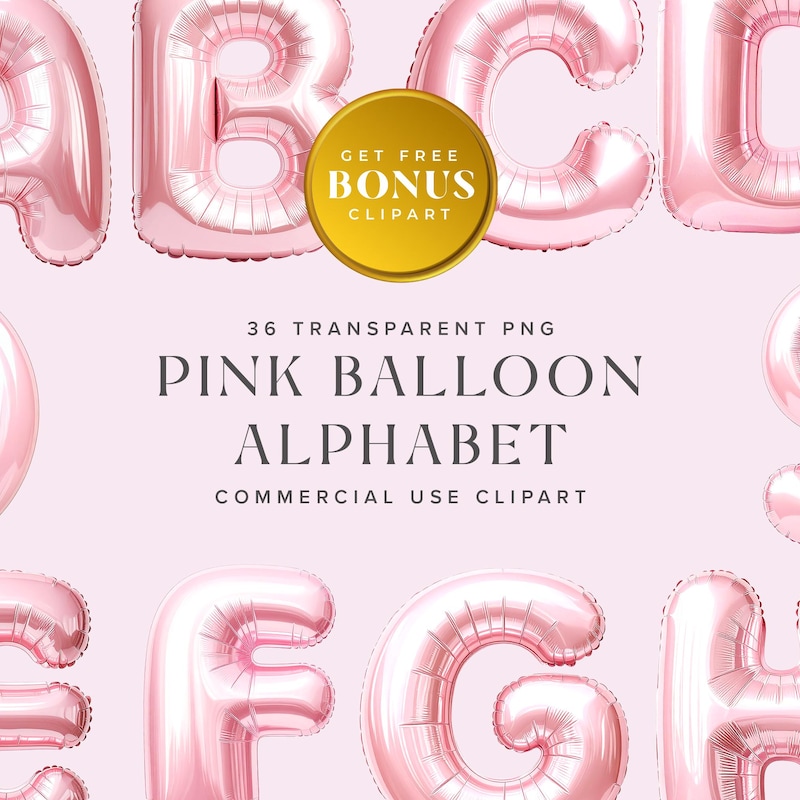 Alphabet Balloons - Etsy