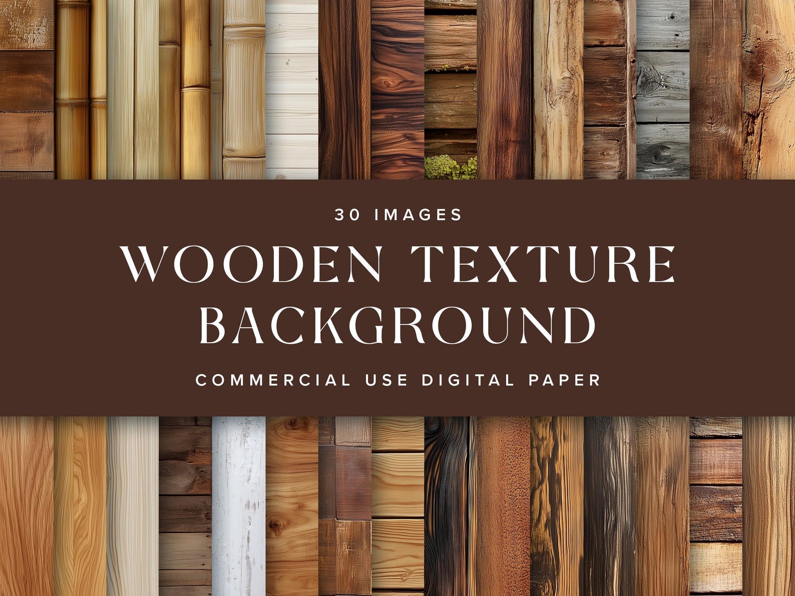 Wooden Texture Background Digital Paper, Natural Wood Grain Printable ...