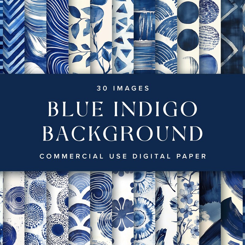 Indigo Abstract - Etsy