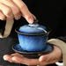 Handmade Chinese Gaiwan Tea Cup Set – Colorful Glazed Porcelain Lidded ...