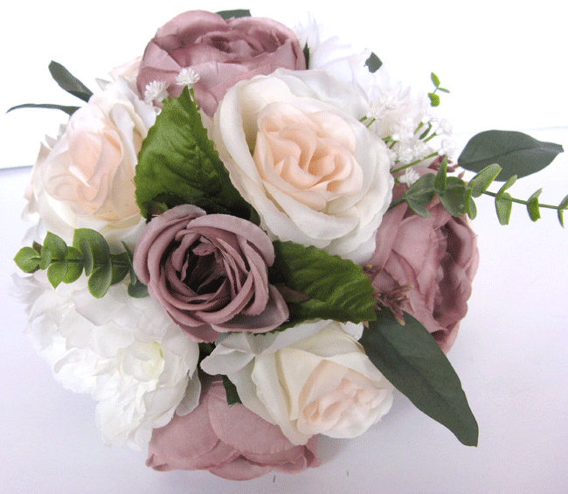 Wedding Bouquet 17 piece set Bridal Bouquets Wedding Silk | Etsy