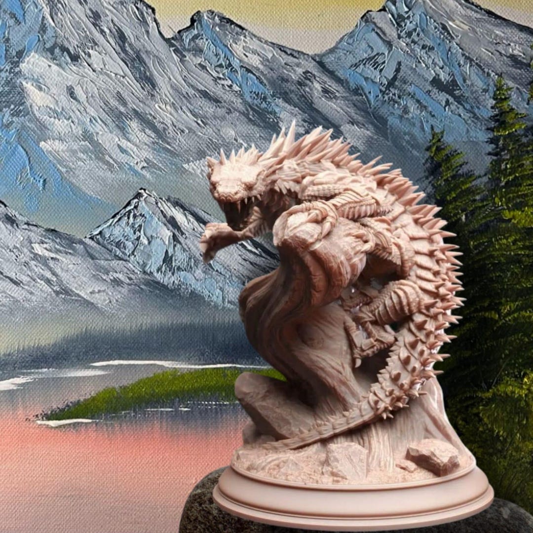 Verdant Basilisk Dungeons and Dragons Figure - Etsy