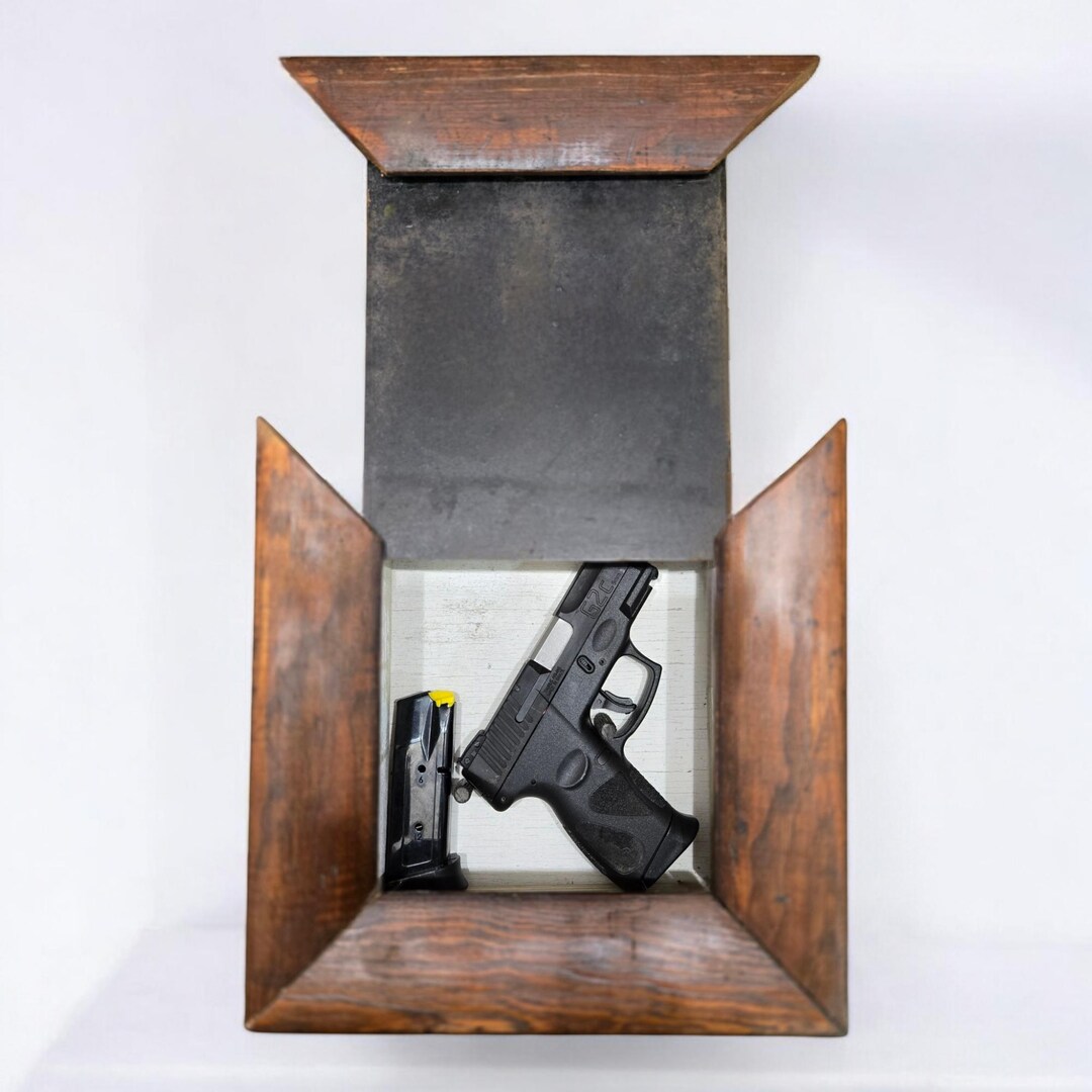 Personalized Last Name Hidden Gun Storage|hidden Gun Box|gift|guys Gift ...