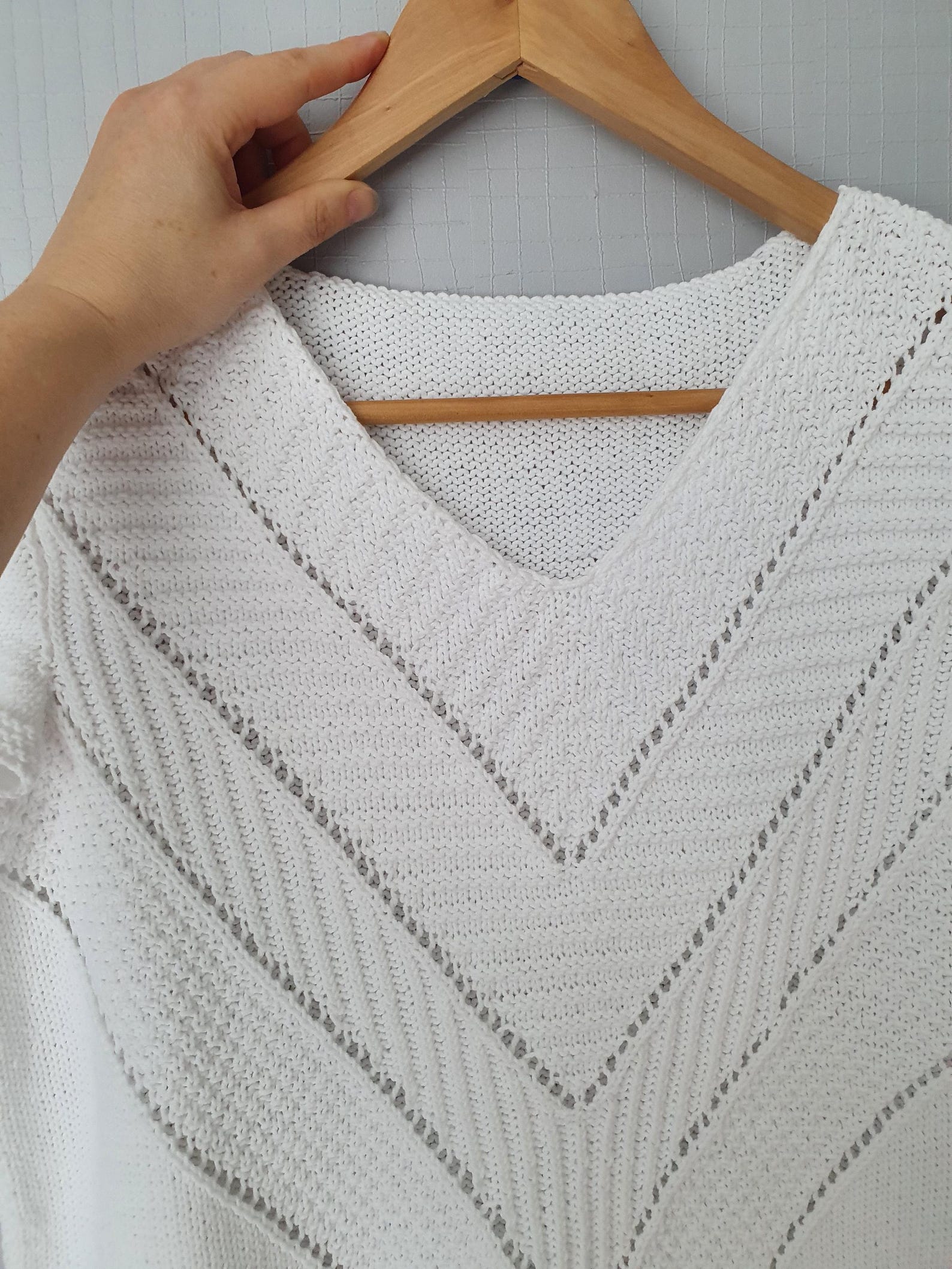 Cotton Knit Sleeveless Top Pattern: Easy Beginner Vest (PDF Pattern) - Etsy