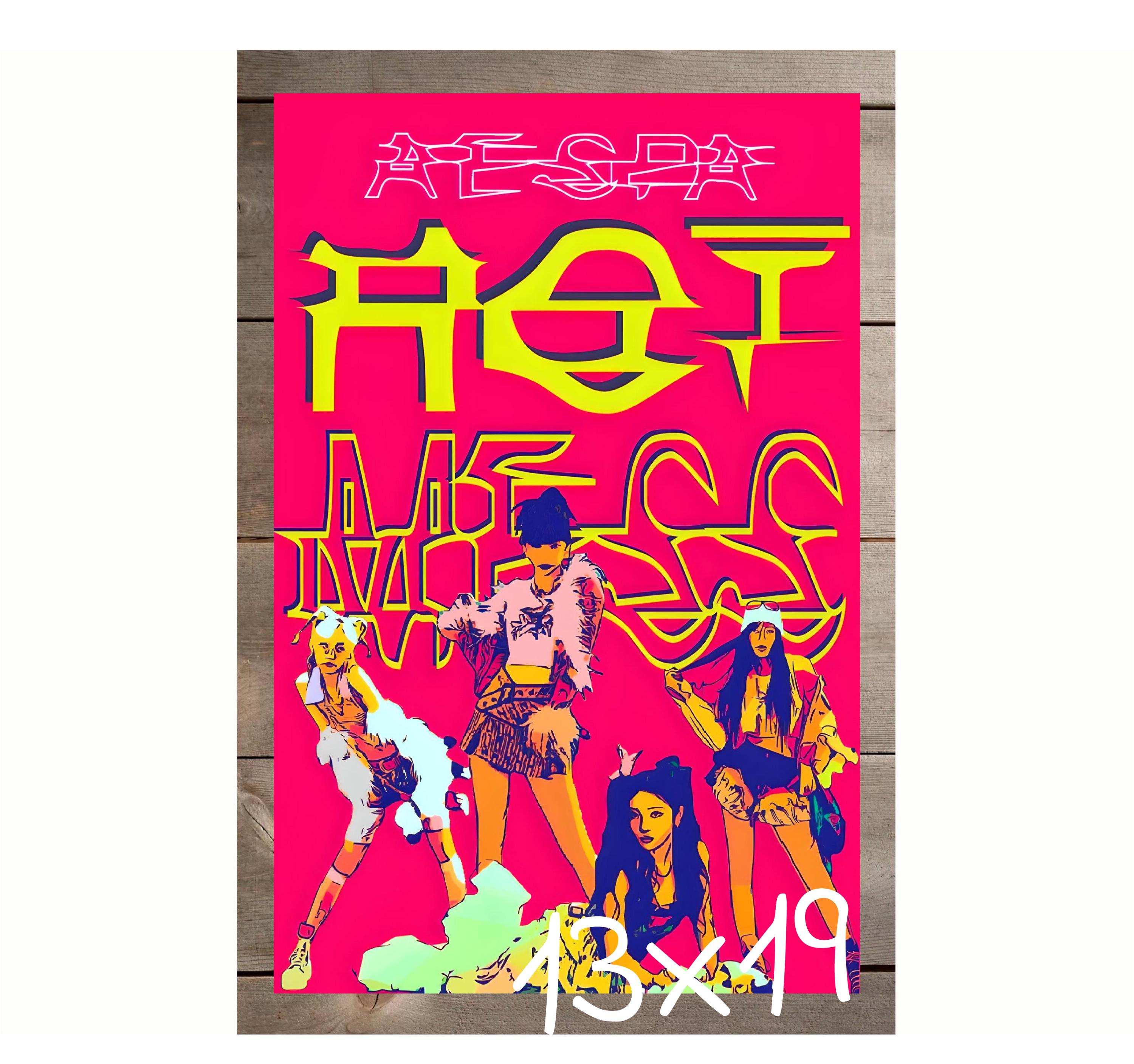 AESPA ‘hot Mess’ Art Print - Etsy