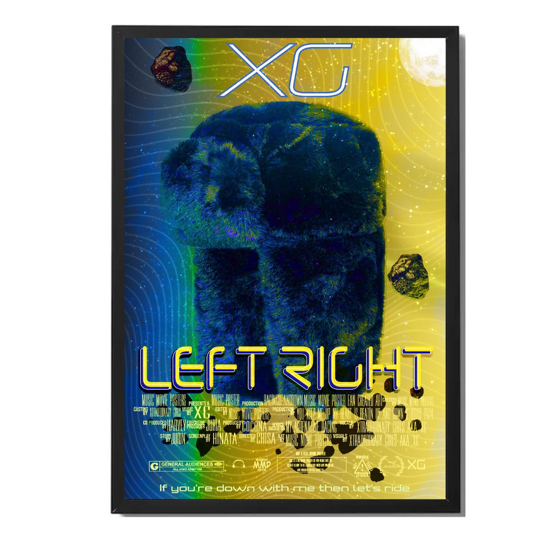 Left Right XG Music Movie Poster digital - Etsy