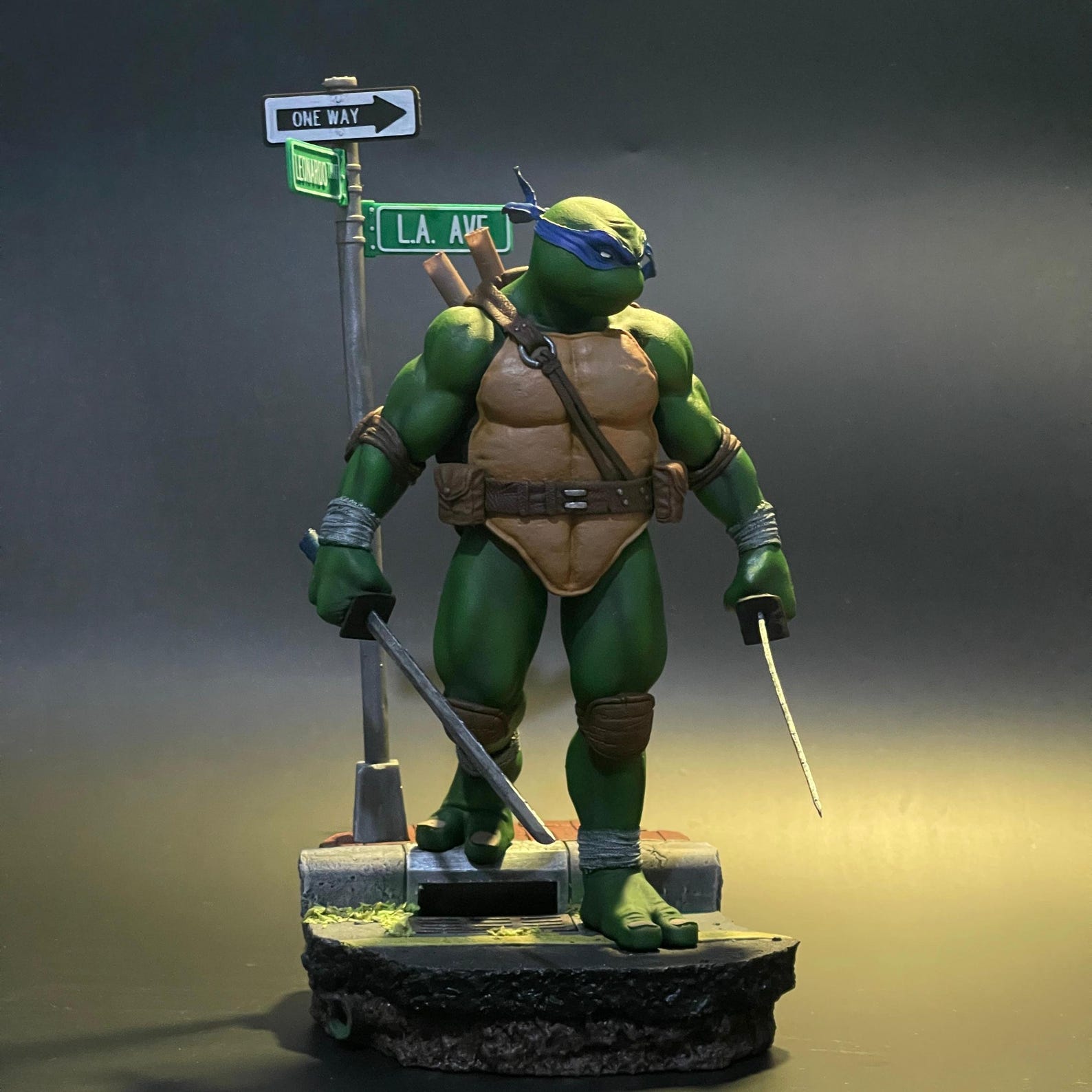 Lenardo TMNT Statue I Teenage Mutant Ninja Turtles I Hand Painting - Etsy
