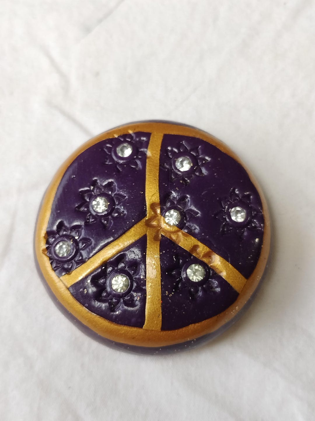 Peace Sign Art Jar, Stash Jar, Peace Design Container, OOAK Stash Jar ...