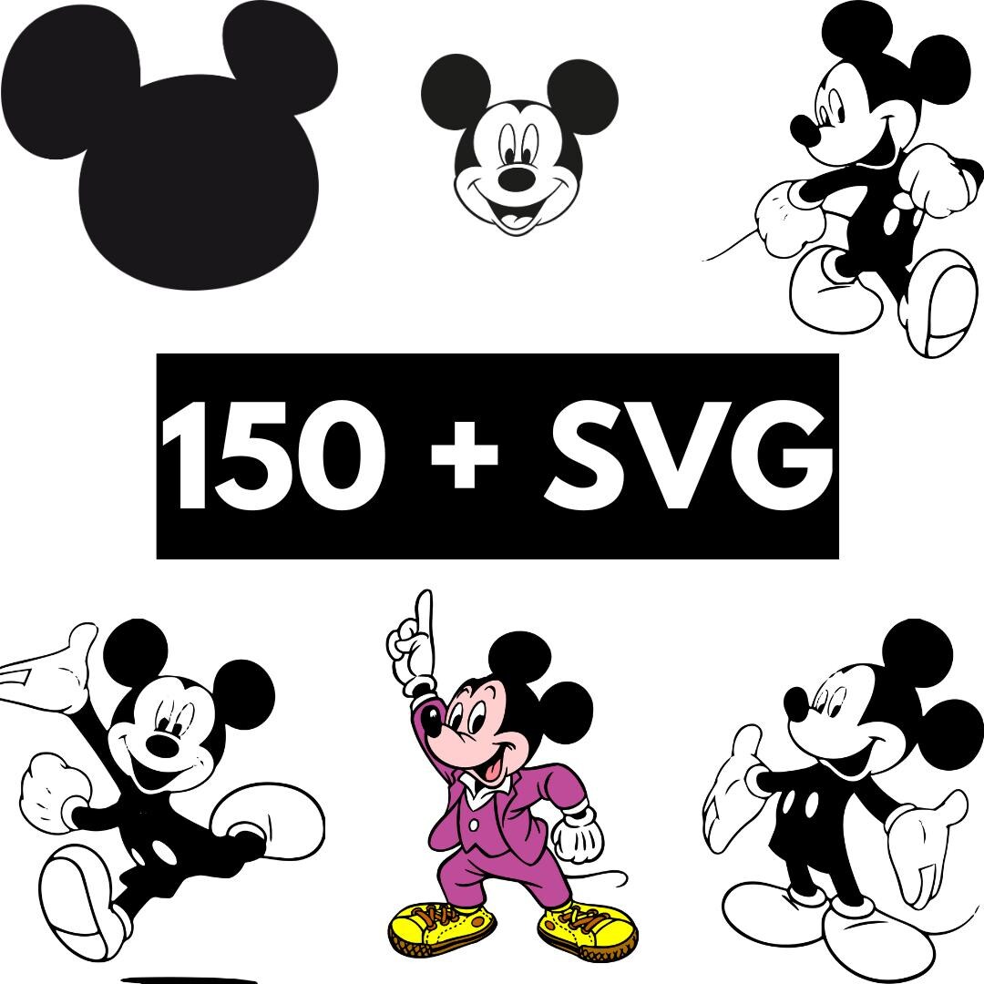 Mega Mouse SVG Bundle Layered Mouse Head Svg Birthday Tshirt Svg ...