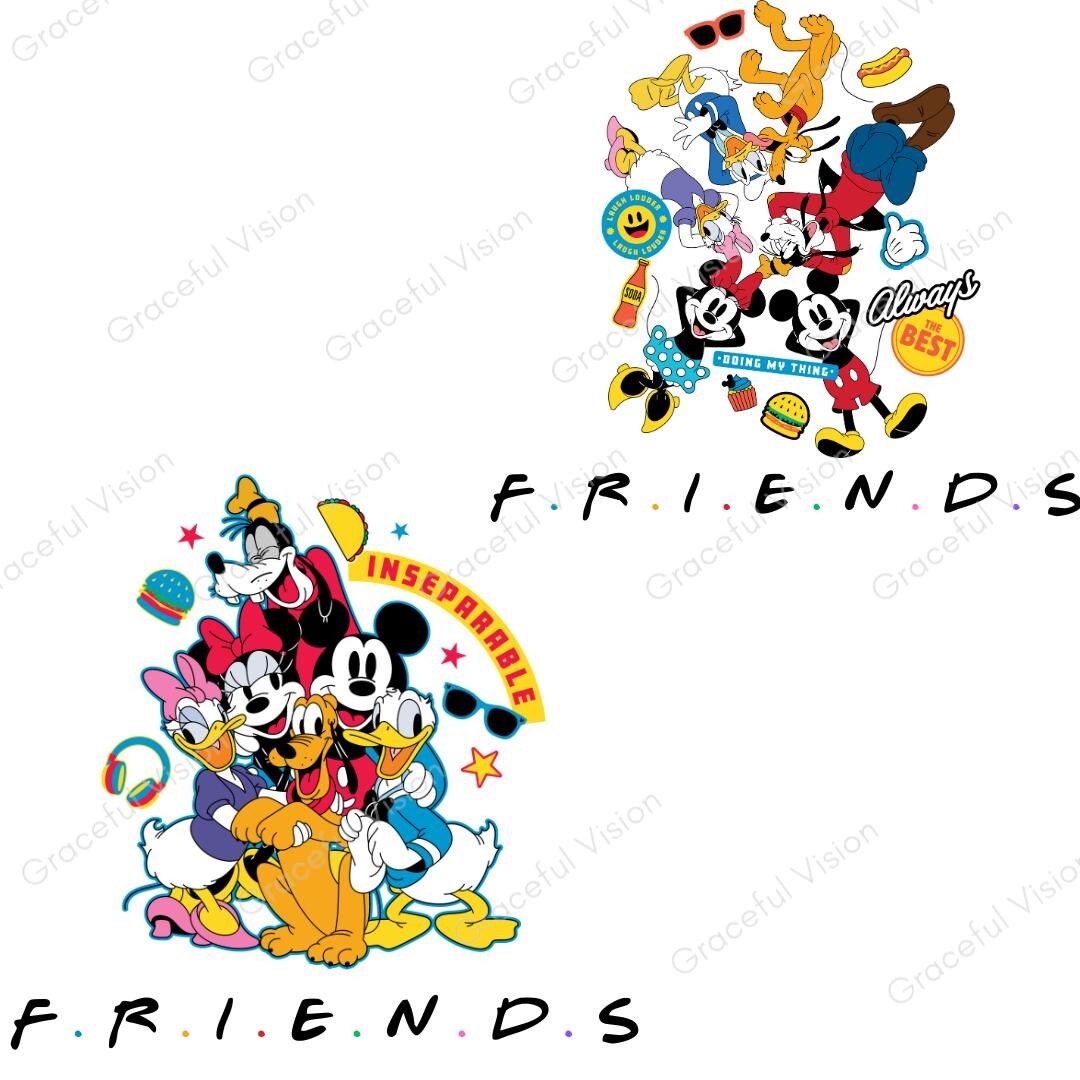 Mouse and Friends Svg, Family Vacation Svg, Mouse Best Friends Svg ...