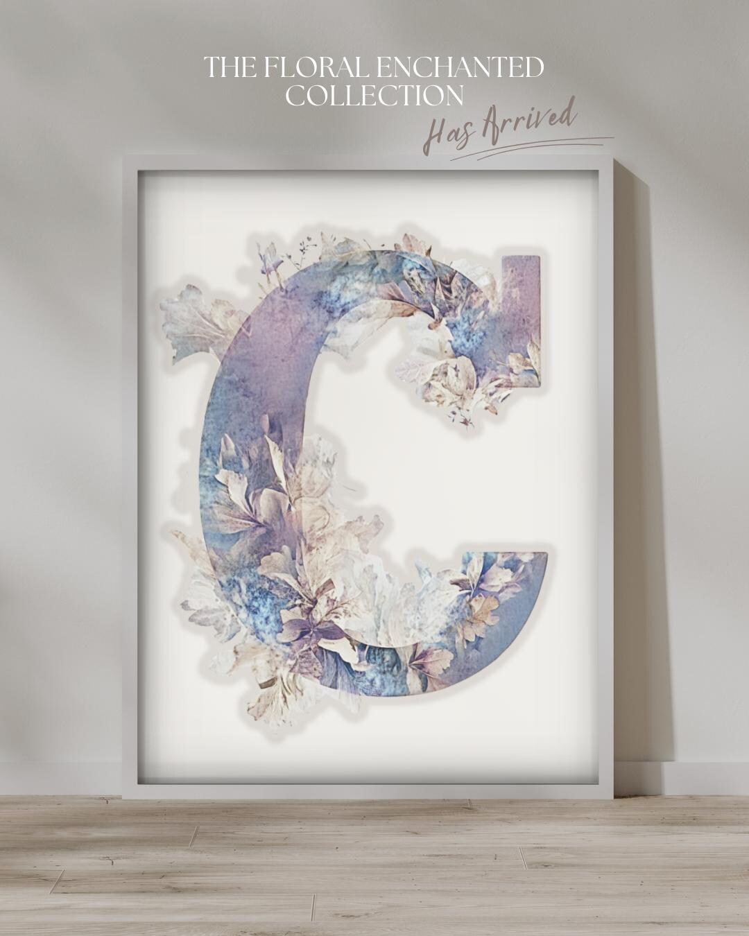 Floral Enchanted Letter C – Digital Download | High-resolution ...