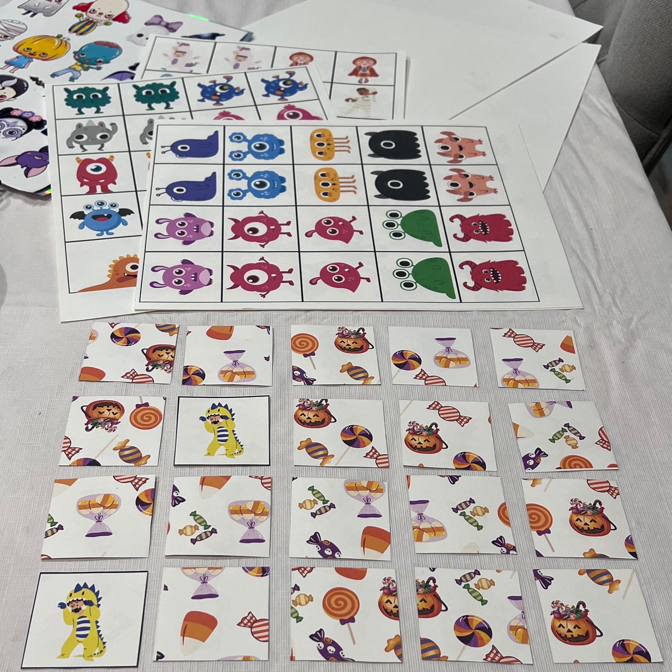 Monster Memory Game Matching Game Preschool Printable Cards (digital ...