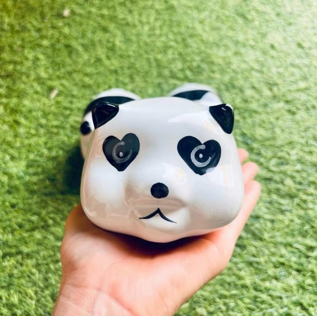 Panda Piggy Bank / Mini Piggy Bank / Must Break to Open - Etsy