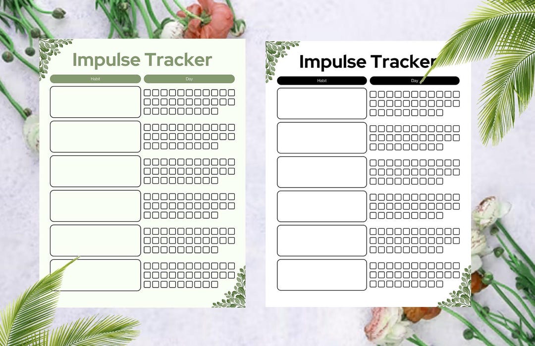 Impulse Control Log | Therapy Worksheets | Coping Skills Tracker | ADHD ...