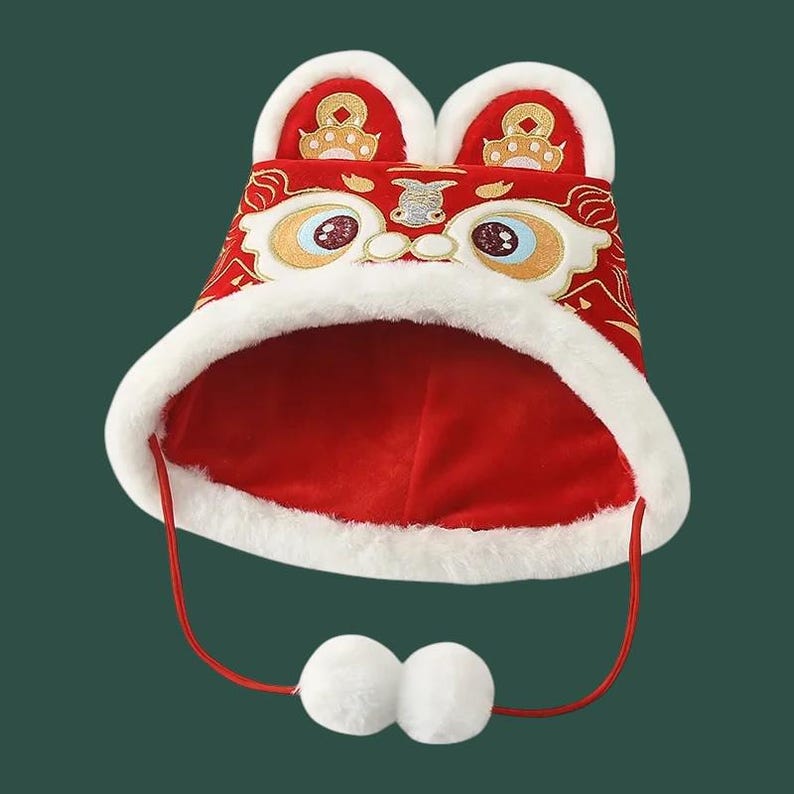 Lunar New Year Hats for Kids Embroidered Animal Designs - Etsy