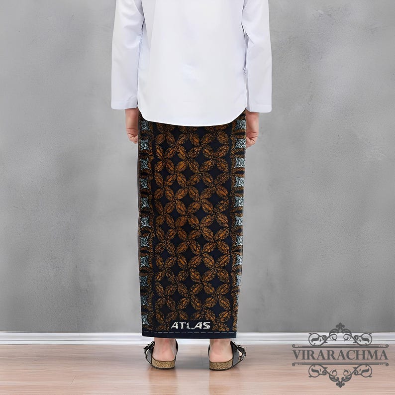 Authentic Indonesian Batik Sarong Heritage Motif, Adult Men's Prayer ...