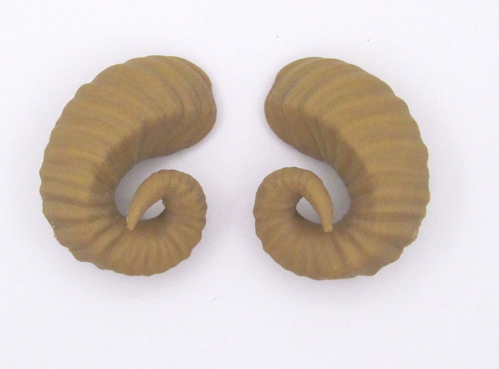Curved Ram Demon Devil Horns Costume Cosplay 3D Printed ABS Plastic ...