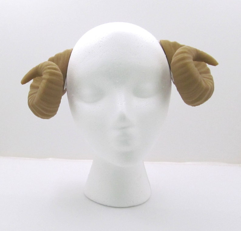 Curved Ram Demon Devil Horns Costume Cosplay 3D Printed ABS | Etsy