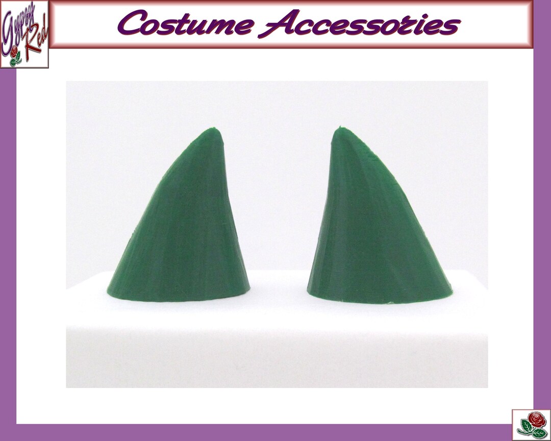 Small Short Green Demon Devil Horns Costume Cosplay Accessories ...