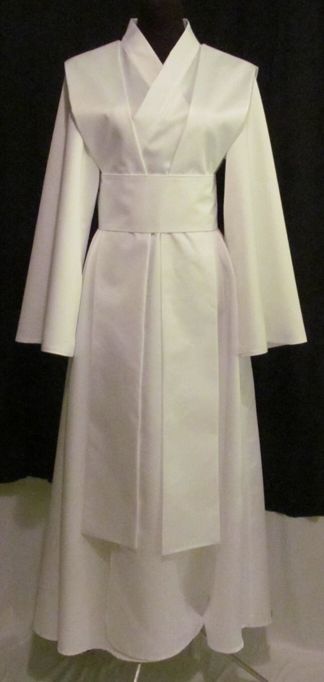 White Satin Kimono With Tabard and Obi Warrior Samurai Wedding - Etsy