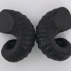 Curved Ram Demon Devil Horns Costume Cosplay 3D Printed ABS Plastic ...
