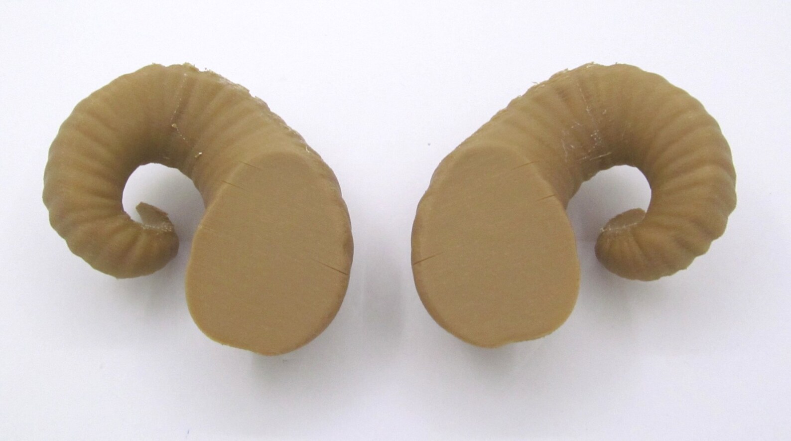 Curved Ram Demon Devil Horns Costume Cosplay 3D Printed ABS Plastic ...