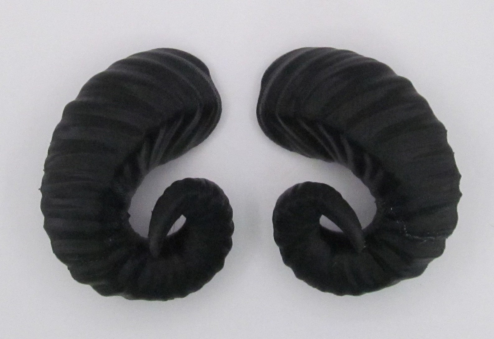 Curved Ram Demon Devil Horns Costume Cosplay 3D Printed ABS Plastic ...