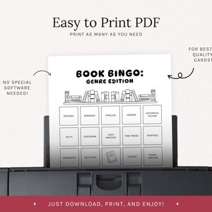 Printable Book Bingo Bundle: Reading Challenge Games (PDF) - Etsy