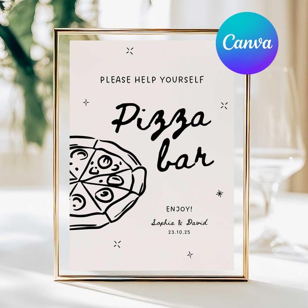 Pizza Wedding Sign - Etsy