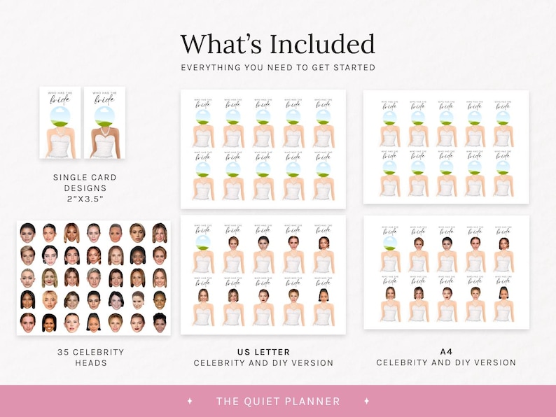 Editable Who Has the Bride Bridal Shower Game, Scratch-off Find the ...