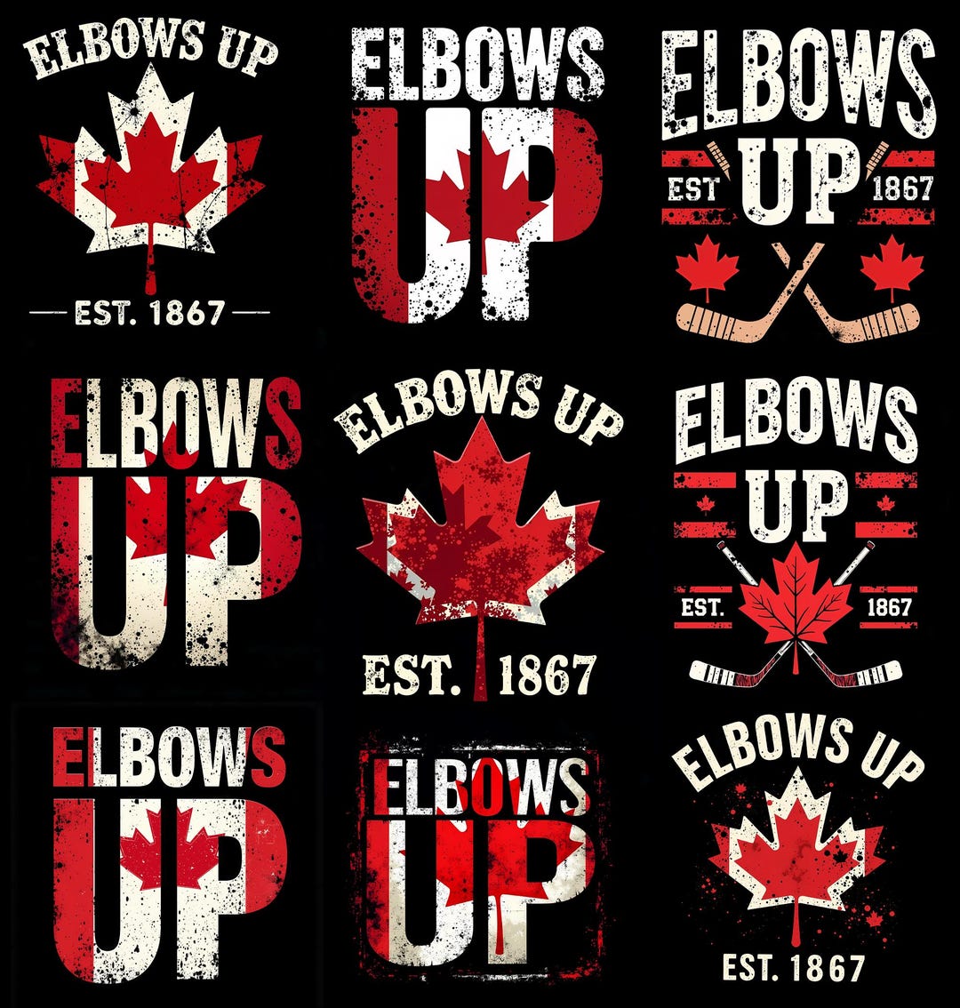 Elbows up Canada PNG Bundle: Hockey Culture Designs (digital Download ...