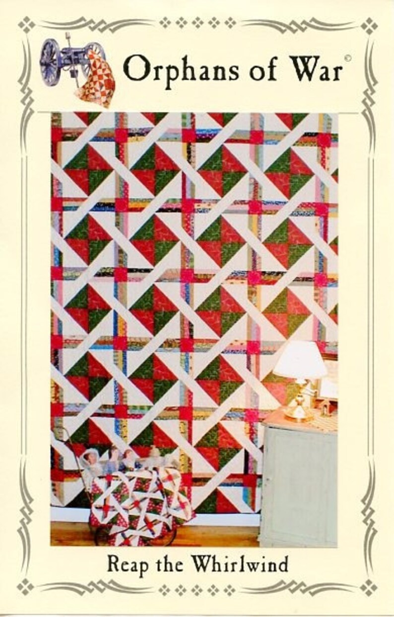 Quilt Pattern - Reap the Whirlwind - Etsy