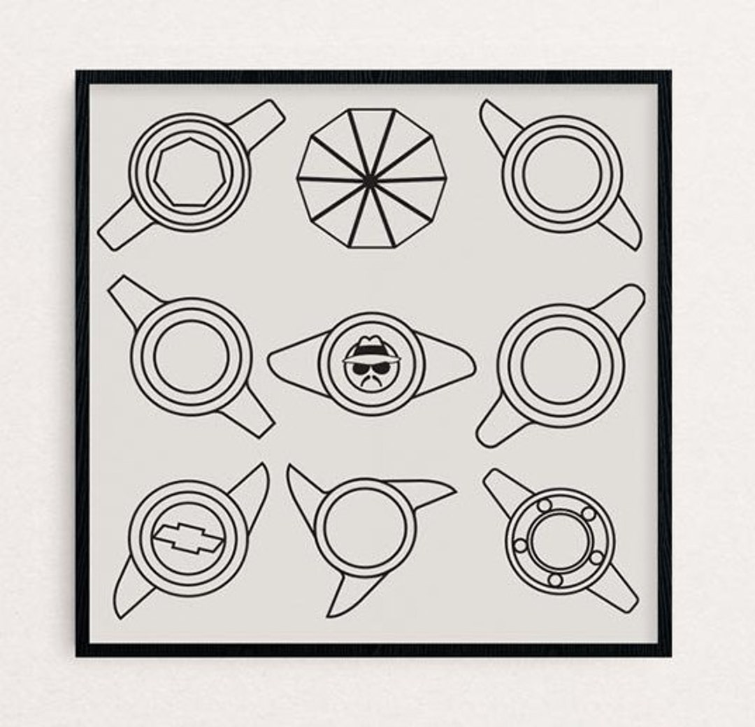 Lowrider Wheel Spinners. 12"x12" Art Print - Etsy