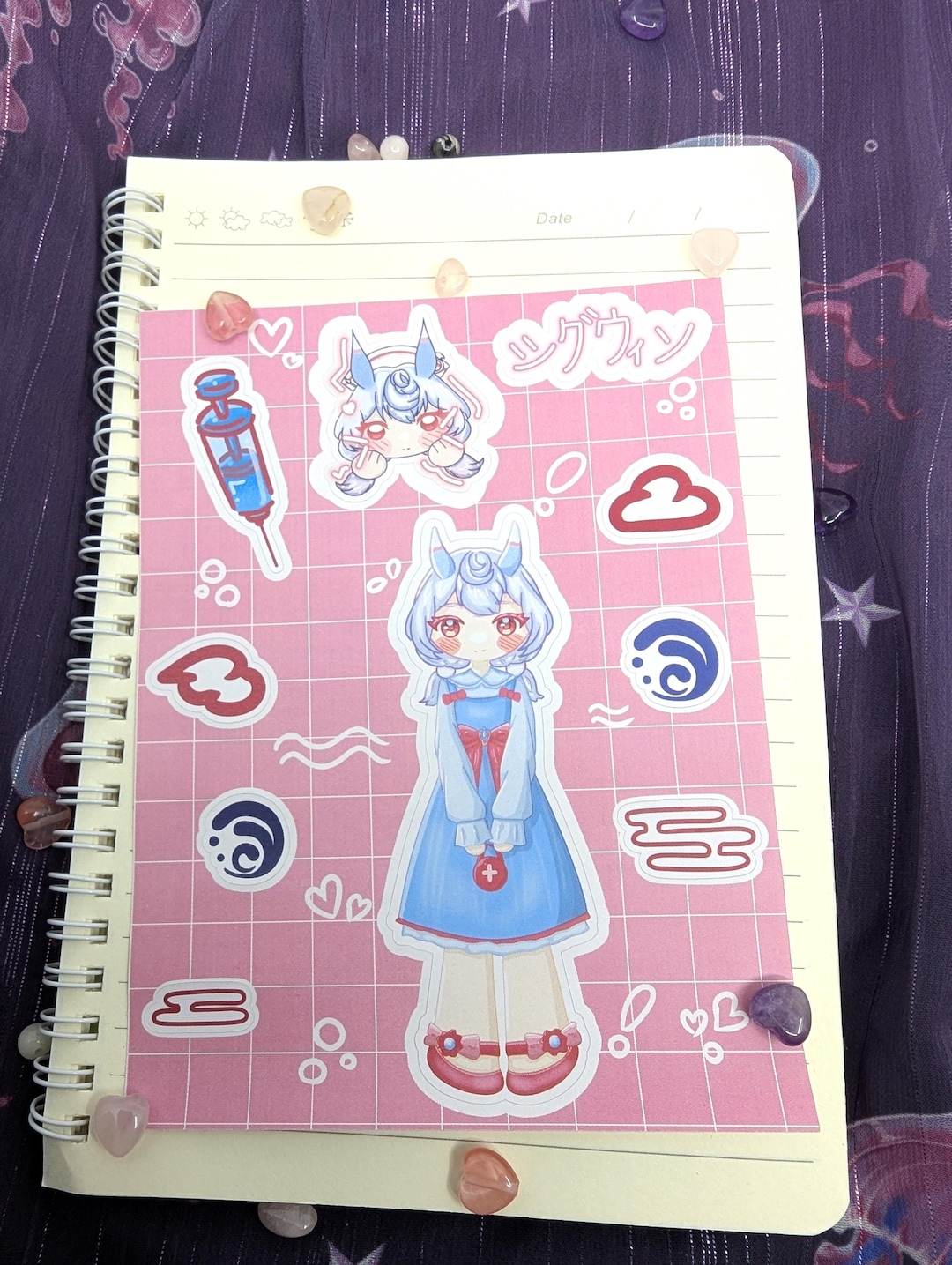Kawaii Genshin Impact Sticker Sheets Sigewinne - Etsy