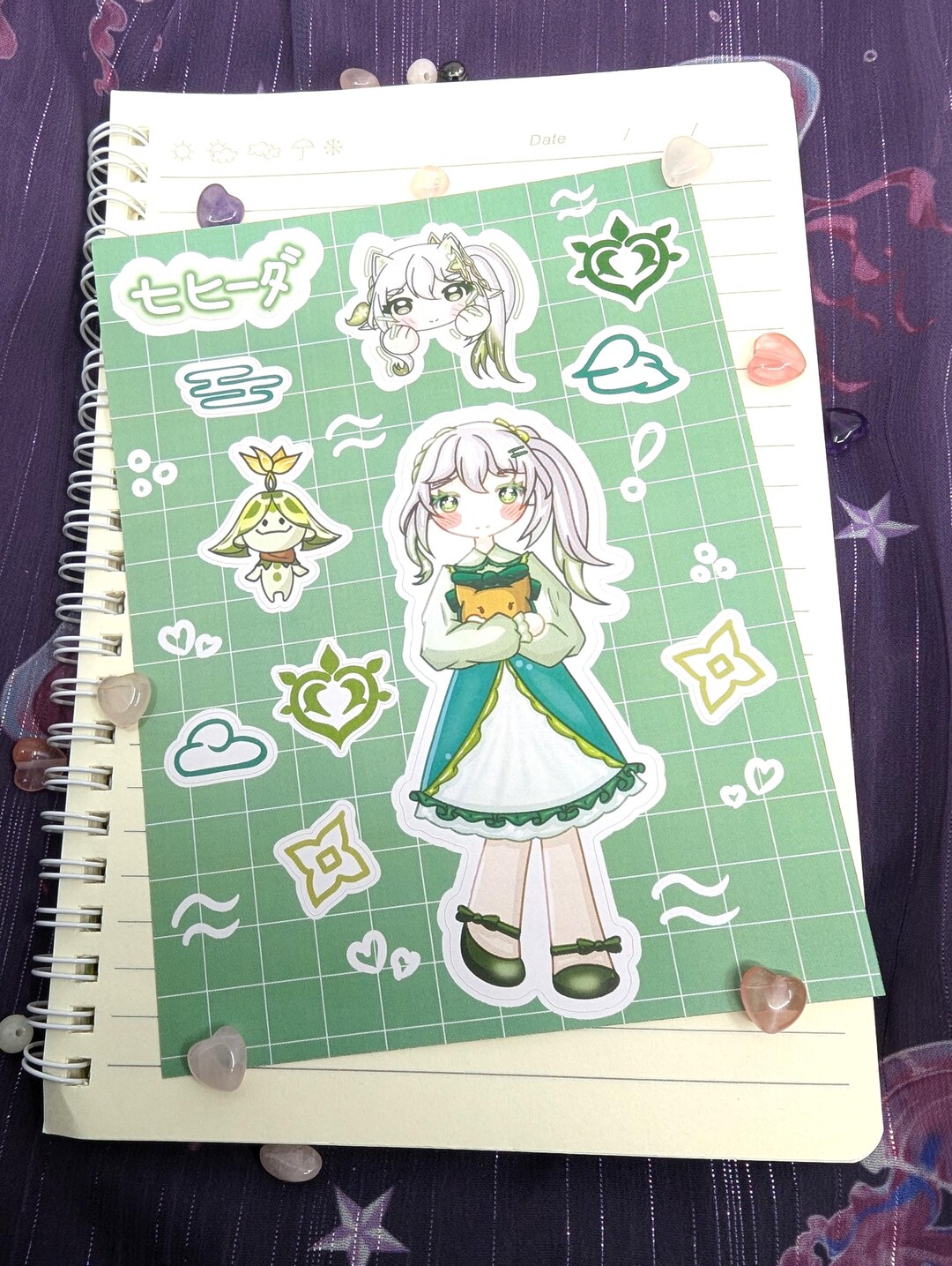 Kawaii Genshin Impact Sticker Sheets Nahida - Etsy
