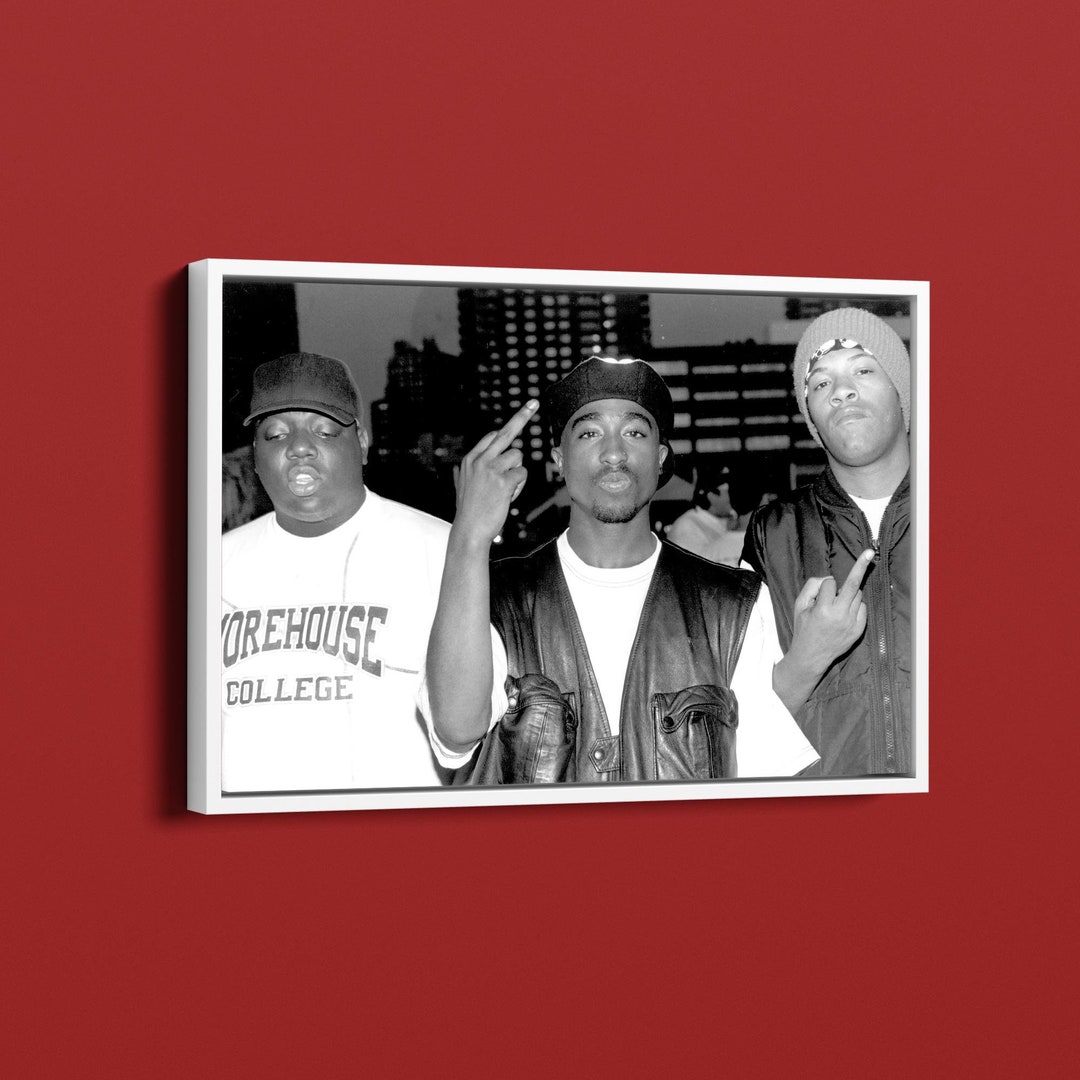 Tupac Middle Finger Canvas Wall Art, Funny Rap Icon Print, Hip-hop Legend Street Art Decor - Etsy