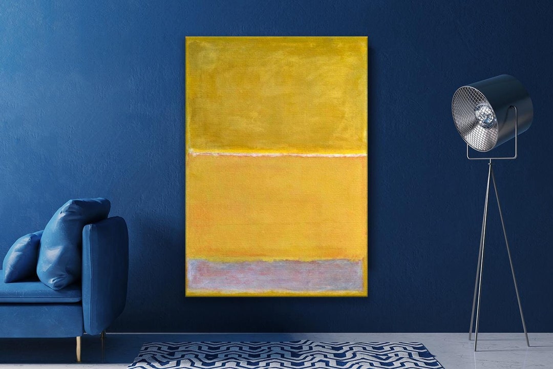 Mark Rothko - Untitled 1950-1952 Yellow Abstract Canvas Print, Abstract ...