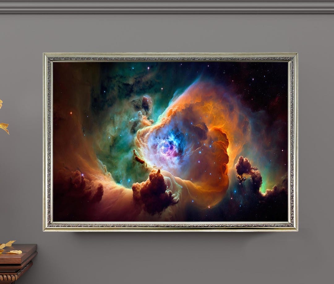 Orion Nebula Galaxy Photography Canvas Wall Art, Astrophotography Canvas Print, Universe Art ...