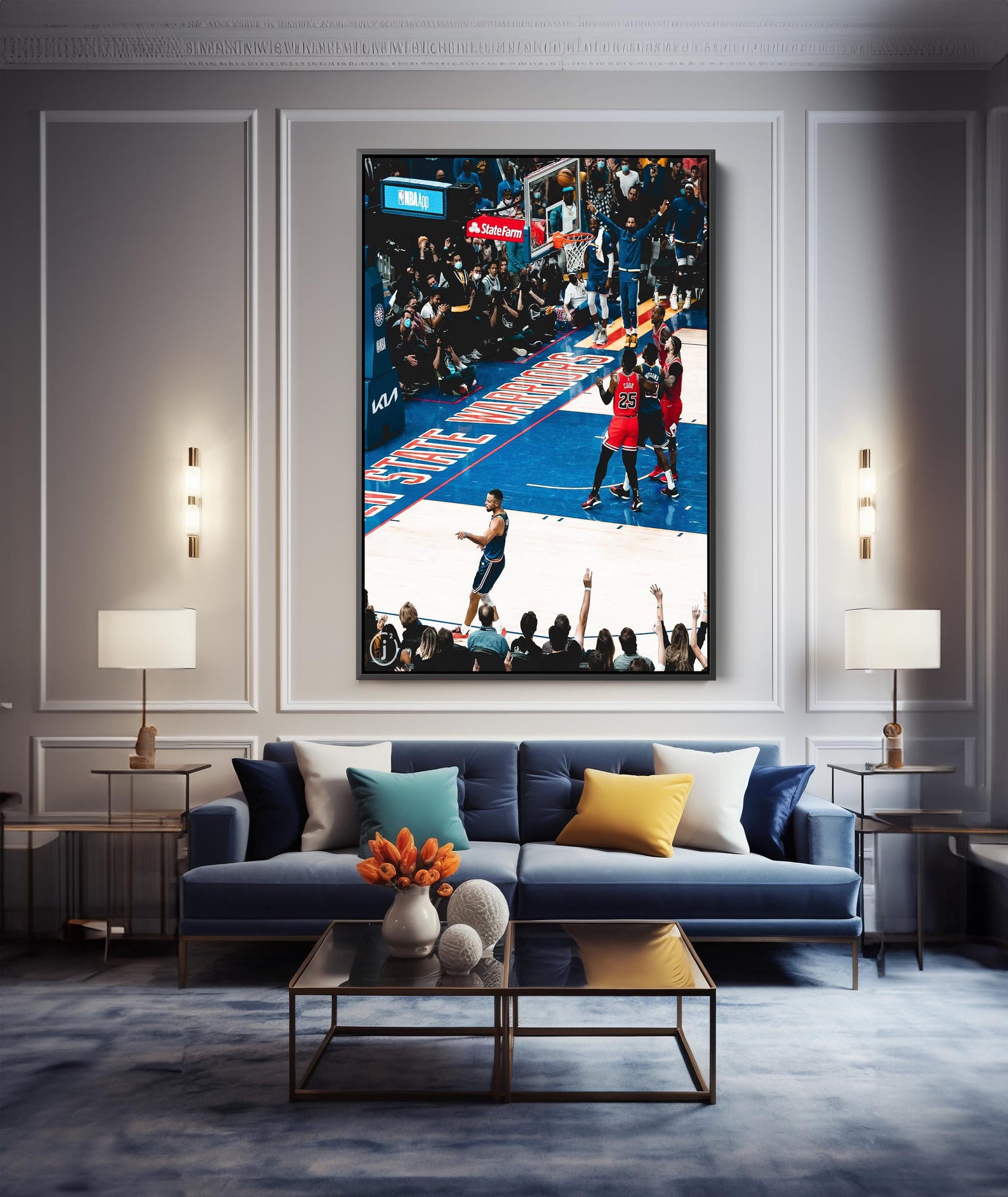 Stephen Curry NBA Canvas Wall Art, Stephen Curry Canvas Wall Art ...