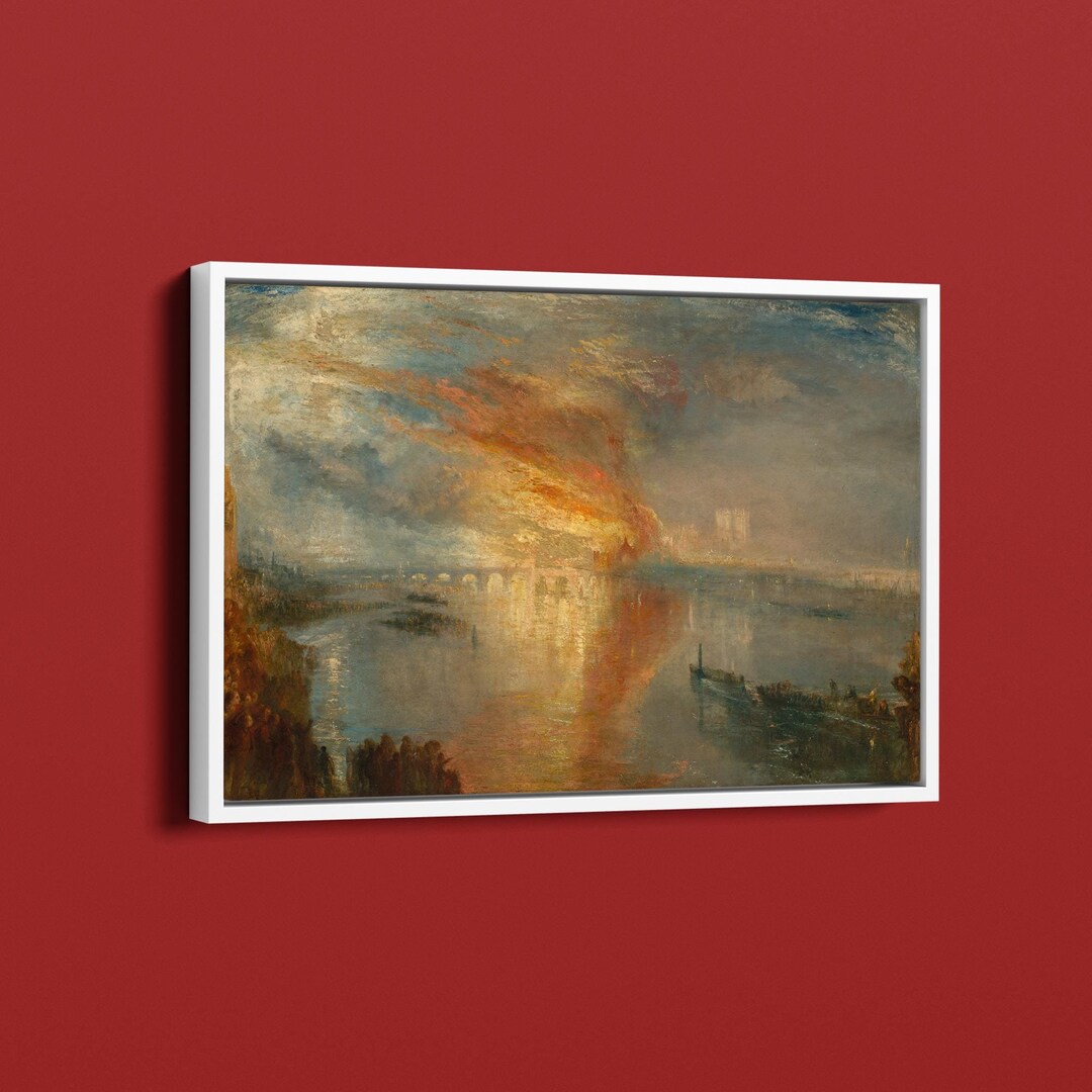 The Burning of the Houses of Lords and Commons, 16 October 1834 by J.M ...