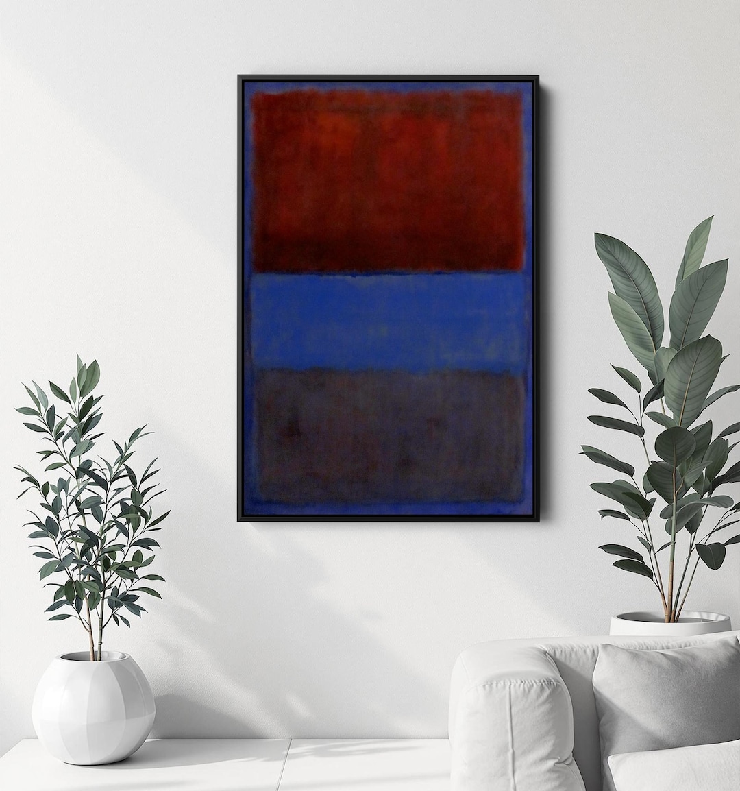 Mark Rothko No. 61 Rust and Blue Canvas Print - Abstract Expressionist ...