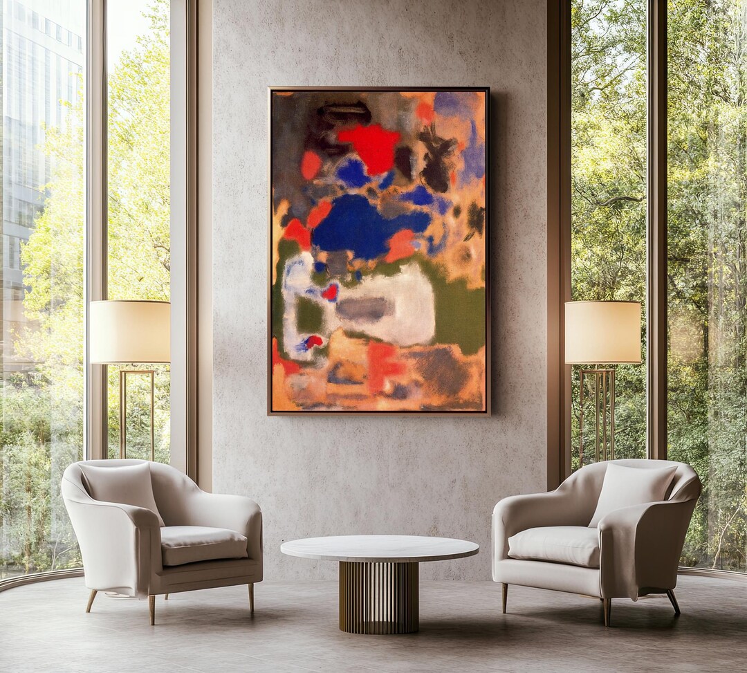 Mark Rothko - Untitled 1948 Benekli Abstract Expressionism Canvas Print ...