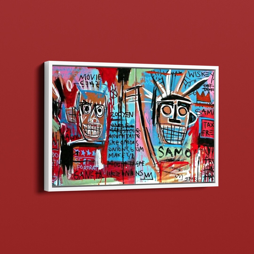 Street Graffiti Urban Art Samo Canvas Print, Modern Urban Wall Decor ...