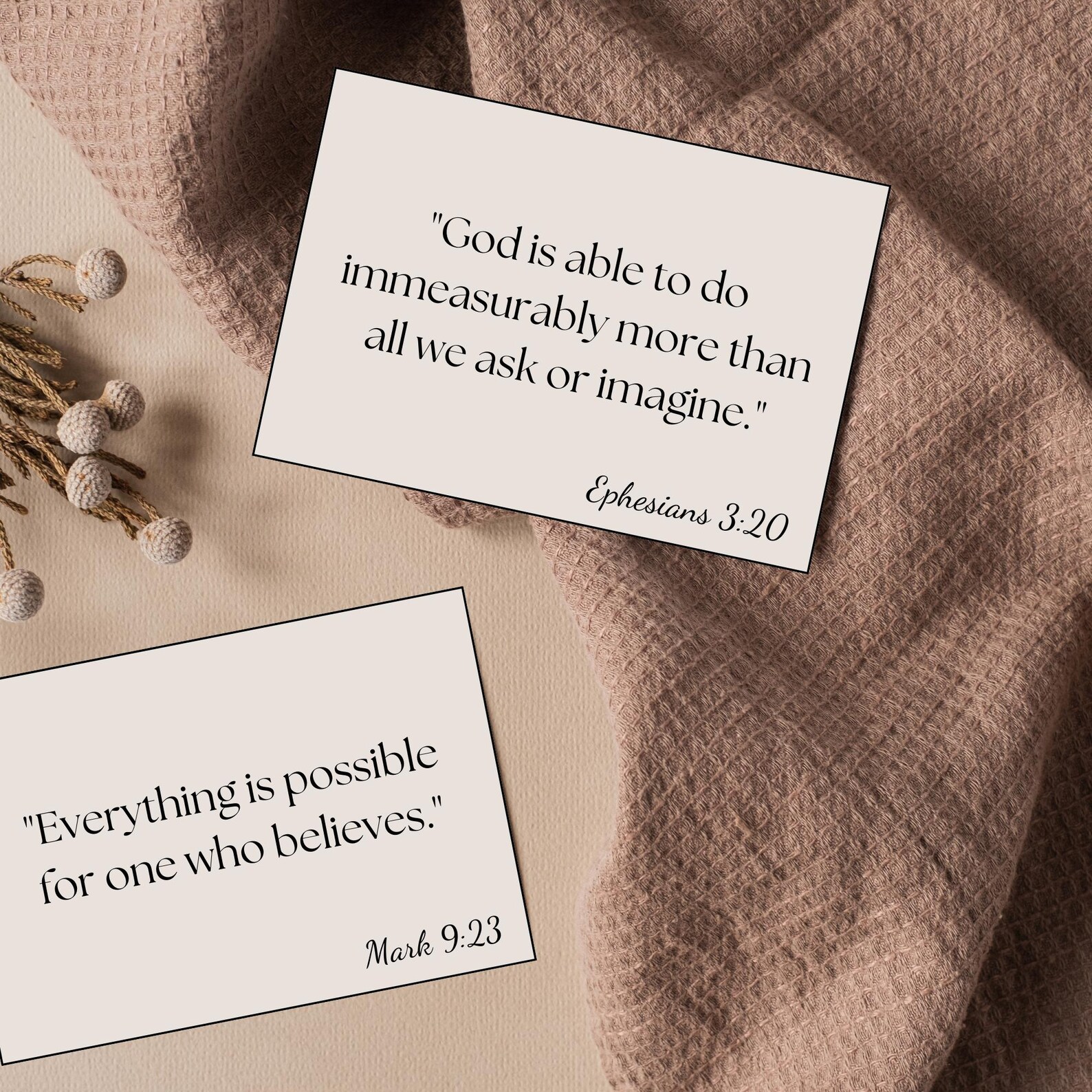 102 Bible Verse Cards Beige Daily Bible Scriptures Printable Bible ...