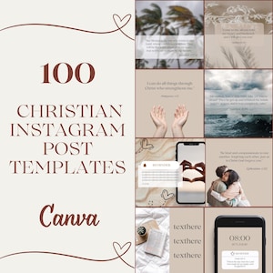 100 Christian Instagram Post Templates Faith Instagram Templates ...