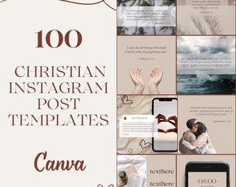 200 Christian Instagram Post Templates Blue Faith Instagram Templates ...